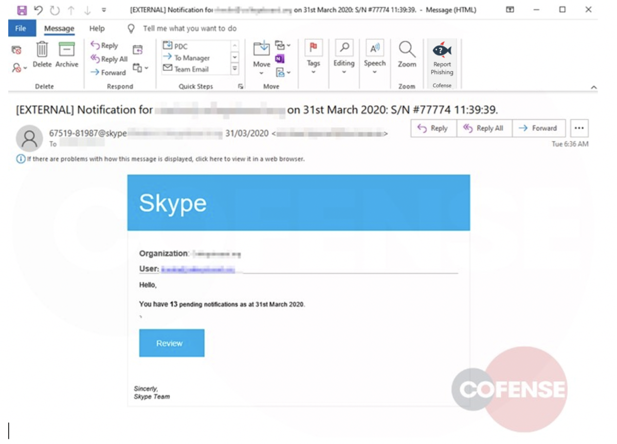 Skype and Teams “Notification” Emails are Probably Fraudulent ...